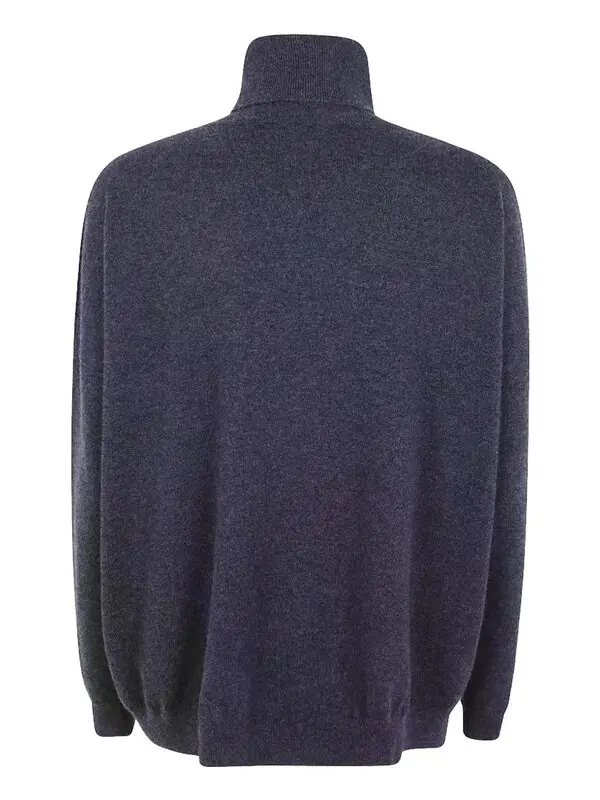 GENTRYPORTOFINO Roll-neck Cashmere Sweater - Grey