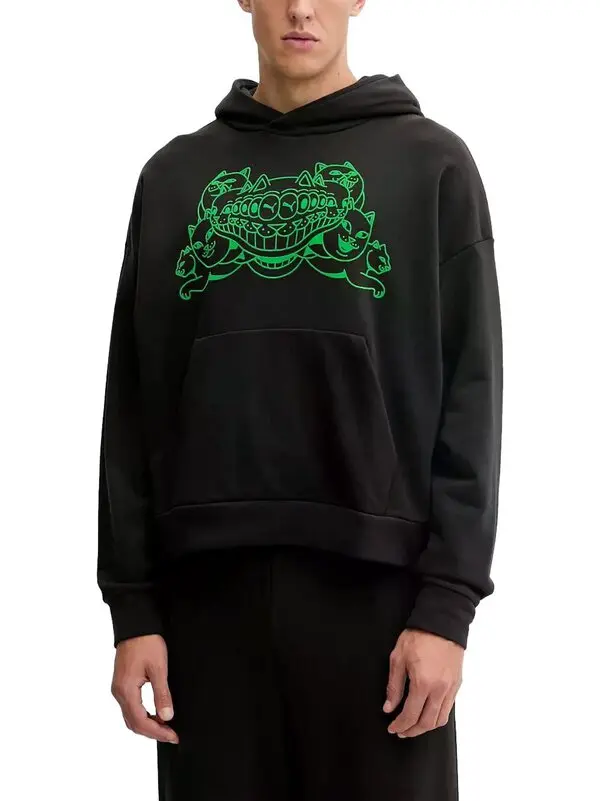 PUMA X Ripndip Graphic-print Hoodie - Black