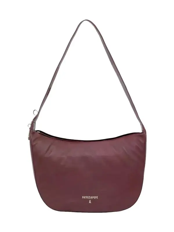 Patrizia Pepe Logo-plaque Leather Shoulder Bag - Red