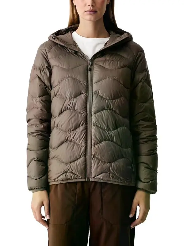 PEAK PERFORMANCE Helium Quilted Hooded Jacket - Brown
