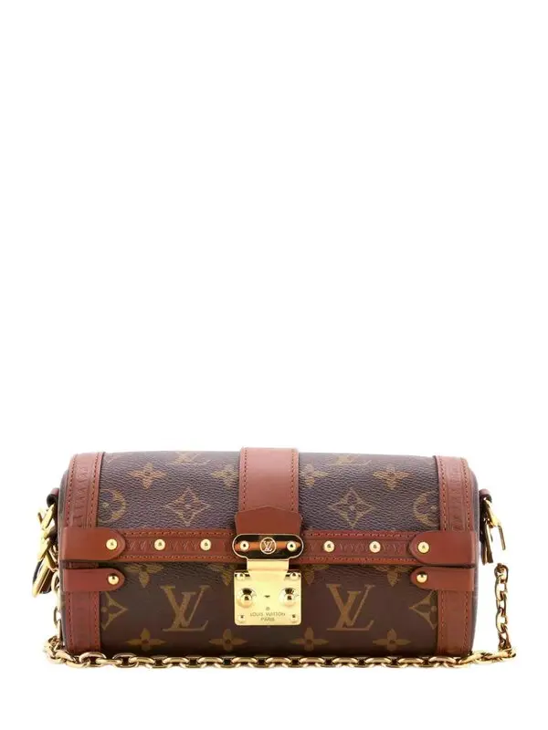 LOUIS VUITTON Papillon Trunk Bag Monogram Canvas Shoulder Bag - Brown
