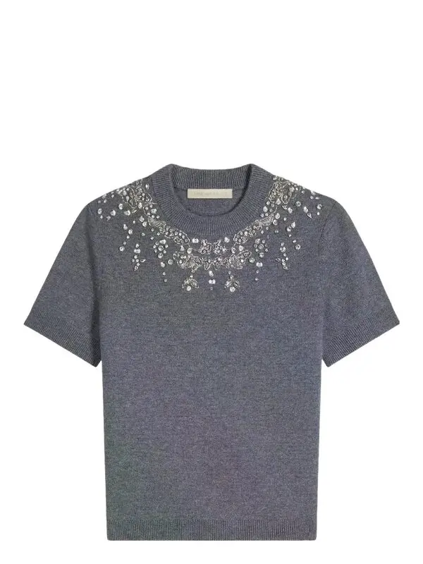 Vanessa Bruno Helmine Crystal-embellished Sweater - Grey