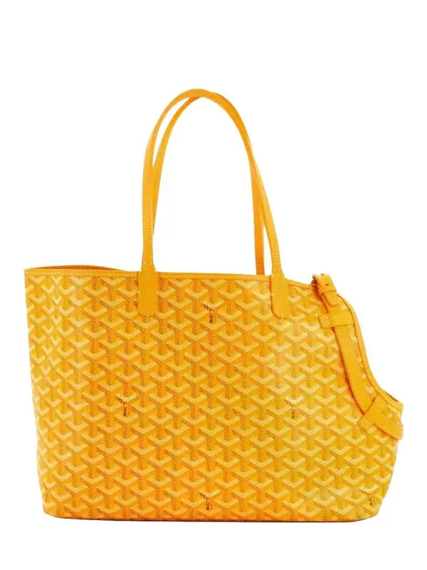 Goyard Chien Gris Pet Carrier Coated Canvas Tote Bag - Yellow