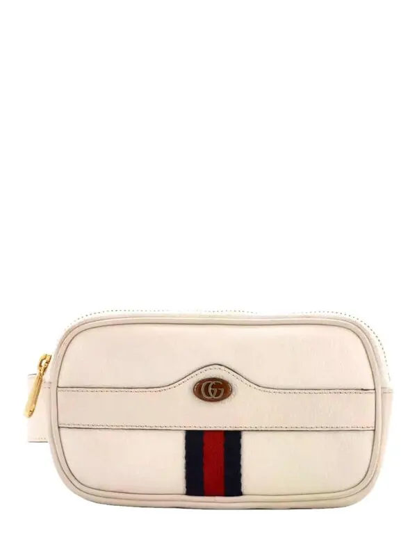 Gucci Ophidia Leather Mini Belt Bag - Neutrals