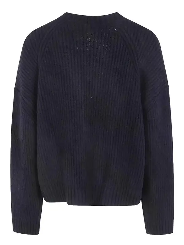 REPRESENT Ribbed-knit Wool Cardigan - Black