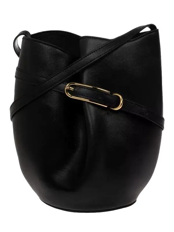 LIFFNER Leather Shoulder Bag - Black