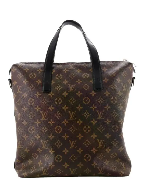 LOUIS VUITTON Kitan Handbag Macassar Monogram Canvas Tote Bag - Brown