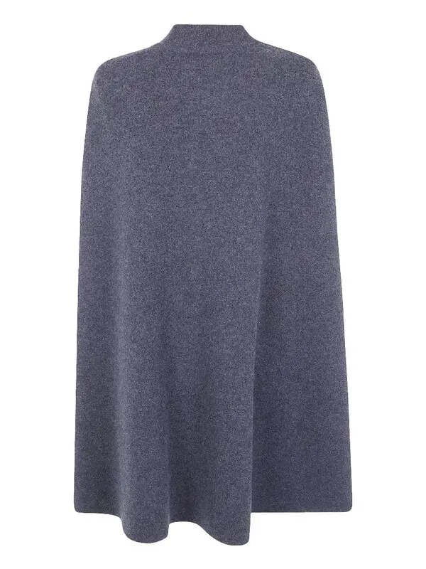 GENTRYPORTOFINO Zip-up High-neck Cape - Grey