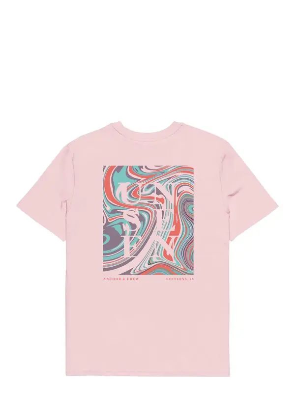 ANCHOR & CREW Cotton Eighteen Unseen Editions Organic Cotton T-shirt - Pink