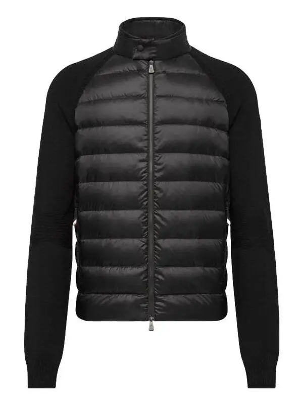Moncler Padded Zip-up Cardigan - Black