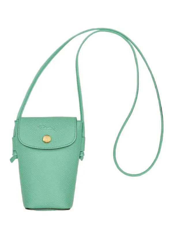 Longchamp Pure Leather Phone Case - Mint