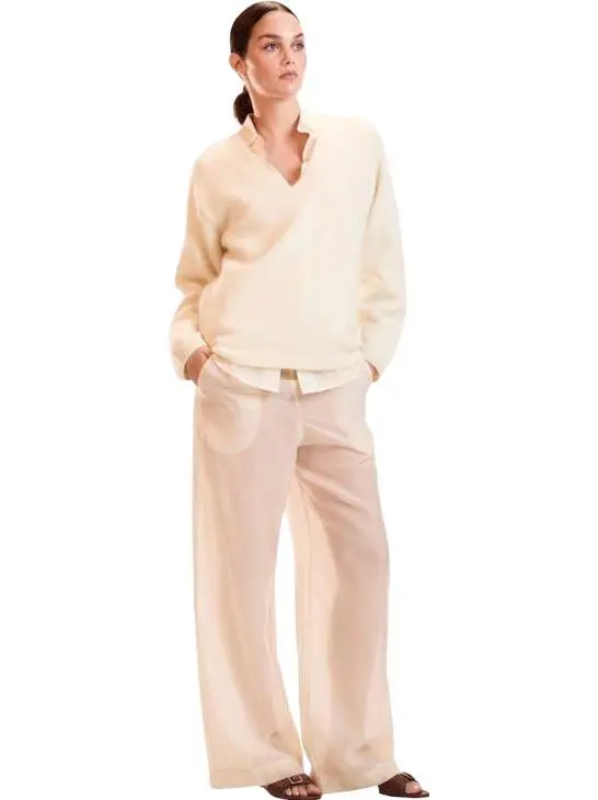 Cynthia Rowley Salina Sheer Pant - Ivory
