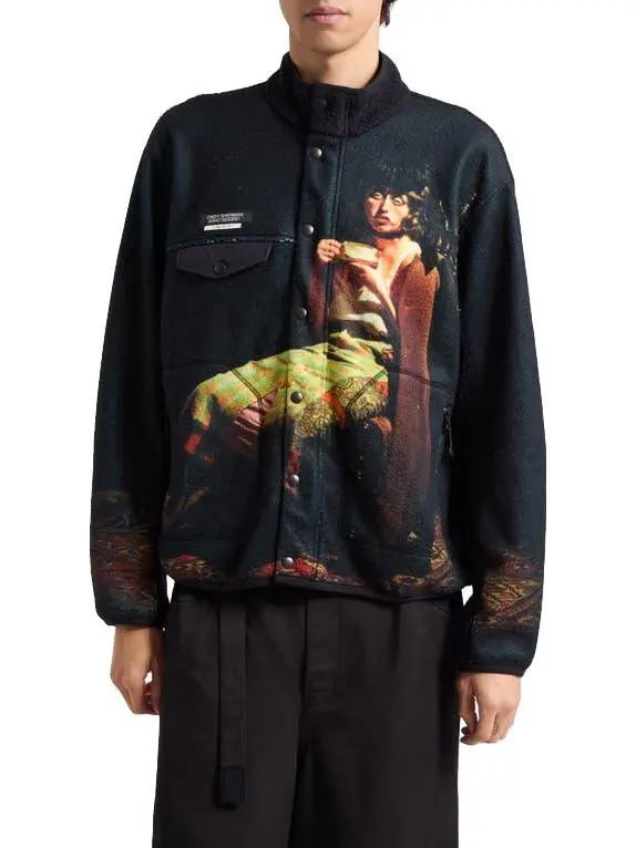Undercover Cindy Sherman Graphic Fleece Blouson Jacket - Black