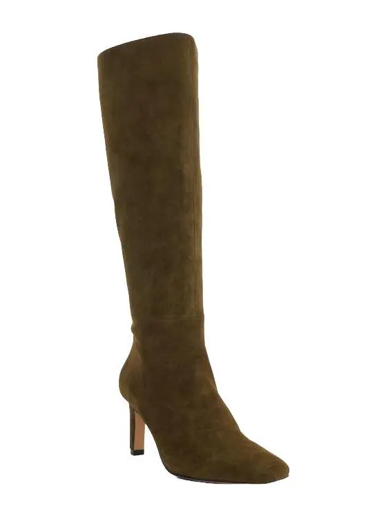 Dune London Standin Knee High Boot - Khaki