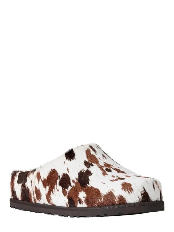 UGG Otzo Genuine Calf Hair Western Clog - Brown Multi