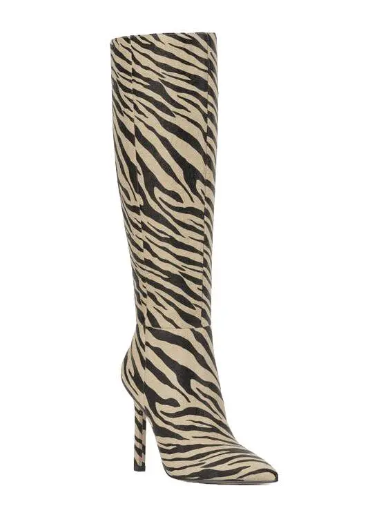 Jessica Simpson Dilea Faux Leather Knee High Boot - Bone Multi