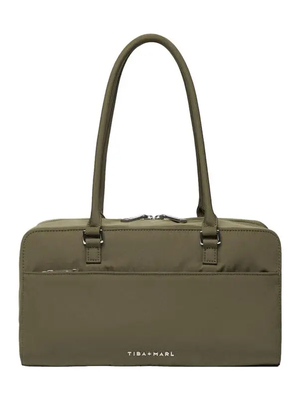 TIBA + MARL Riley Compact East-west Changing Bag Woven - Olive