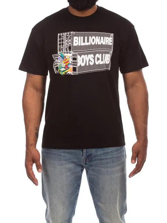 BILLIONAIRE BOYS CLUB Shipment Cotton Graphic T-shirt - Black