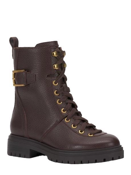 Vince Camuto Becinda Leather Combat Boot - Espresso