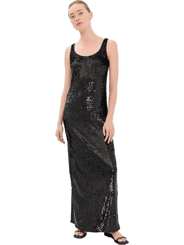 Simkhai Bex Tank Maxi Dress - Black