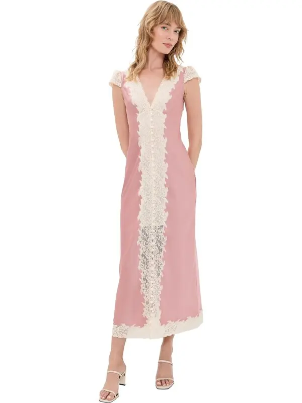 LoveShackFancy Para Dress - Flushed Nude