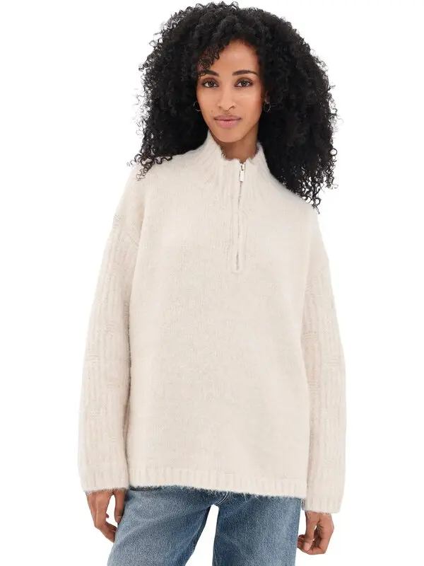 VRG GRL Ellis Knit Sweater - Cream