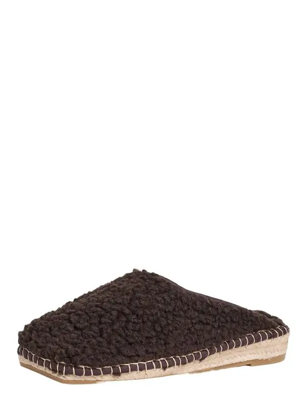 NAGUISA Namo Teddy Slides - Dark Brown