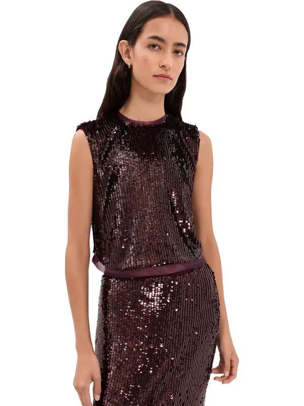 Simkhai Cydia Sleeveless Top - Fig