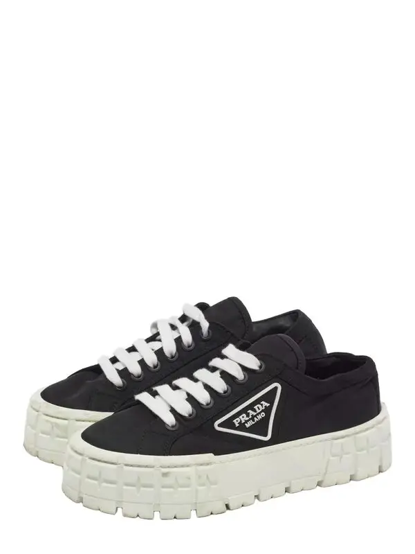 Prada Double Wheel Sneakers - Black