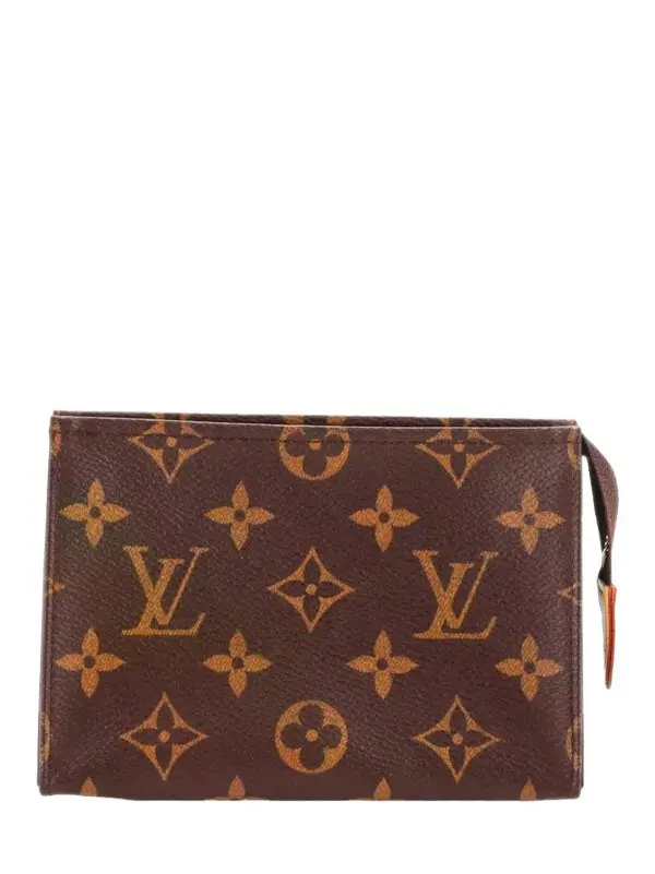 LOUIS VUITTON Toiletry Monogram Canvas 15 Pouch - Brown