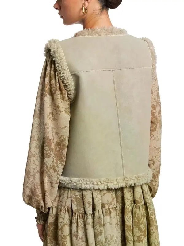 Michael Kors Faux-shearling Vest - Neutrals