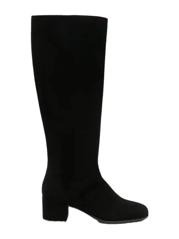 Liviana Conti Suede-finish Knee-high Boots - Black