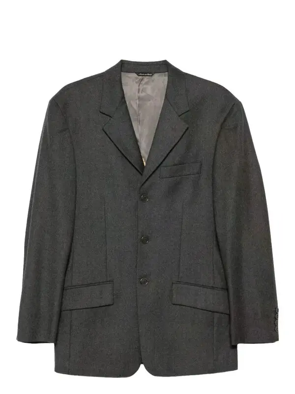 Moschino 1990s Notched-lapels Blazer Jacket - Grey