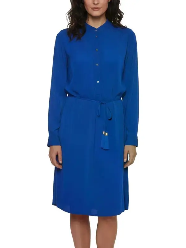 Diane Von Furstenberg Long-sleeve Jersey Midi Dress - Blue