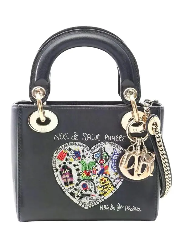Dior X Niki De Saint Phalle 2000s Lady Mini Tote Bag - Black
