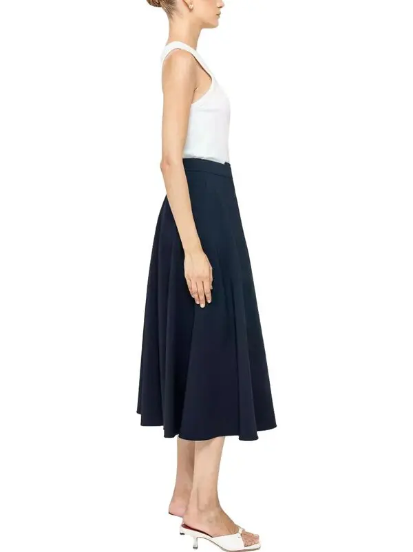 NISSA High-waisted Midi Skirt - Blue