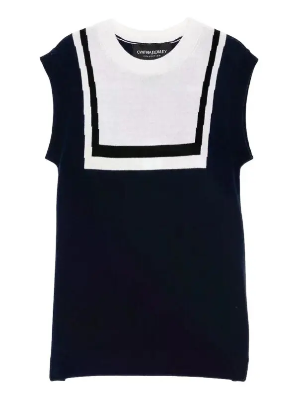 Cynthia Rowley Colour-block Sleeveless Top - Blue