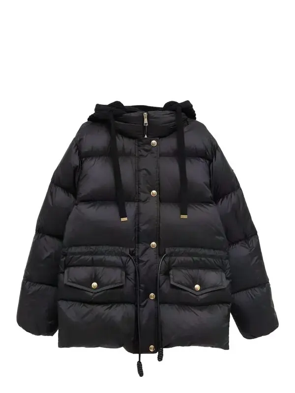 Moncler Diaphanes Hooded Down Jacket - Black