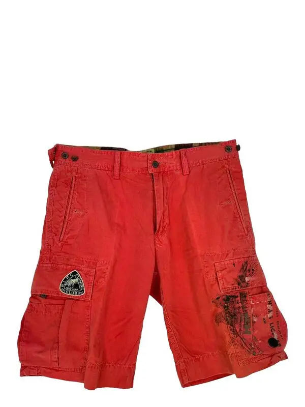 Ralph Lauren Printed Cargo Shorts - Red
