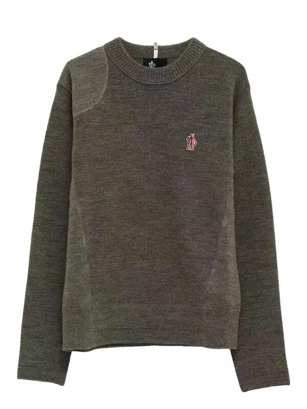 Moncler Logo-patch Sweater - Green