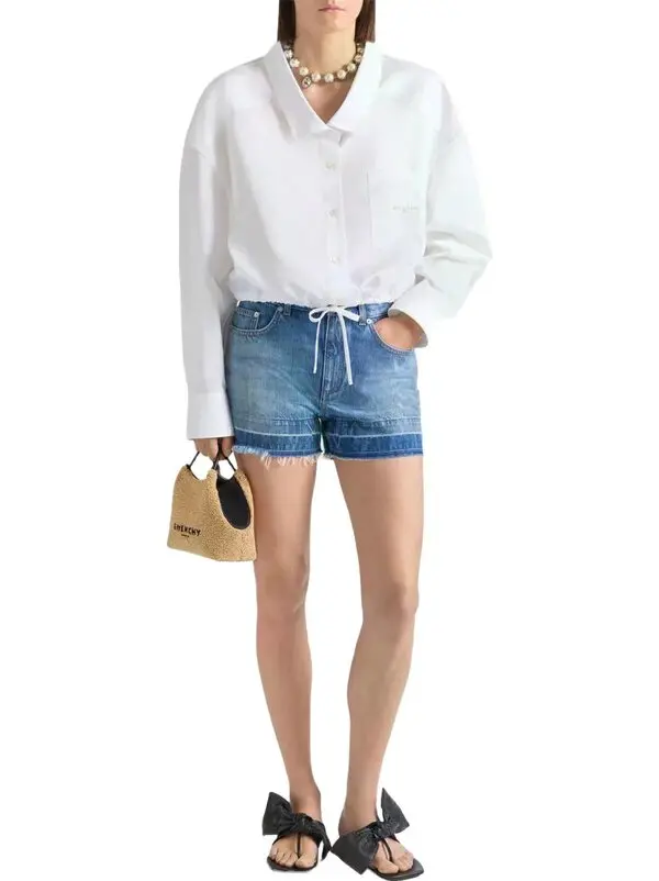Givenchy Shorts In Medium Denim - Blue