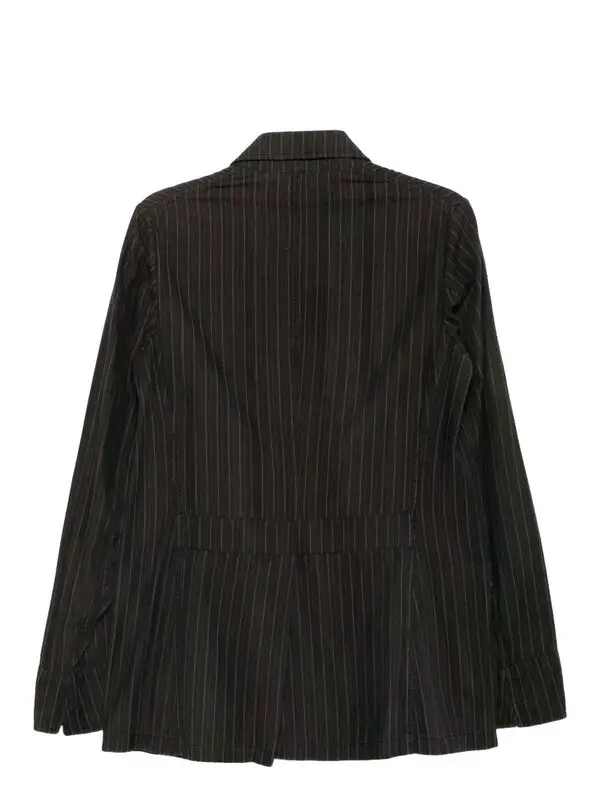 ANTONIO MARRAS VINTAGE 2000s Pinstriped Jacket - Brown