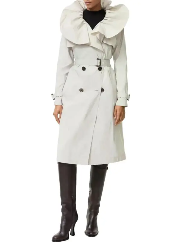 Burberry Long Faille Clare Trench Coat - Neutrals