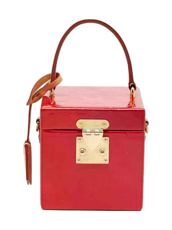 LOUIS VUITTON 2018 Vernis Bleecker Box Tote Bag - Red
