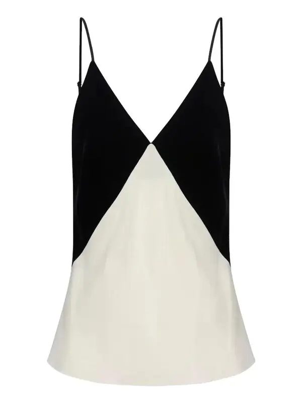 FORTE_FORTE Colour-block Camisole Top - White