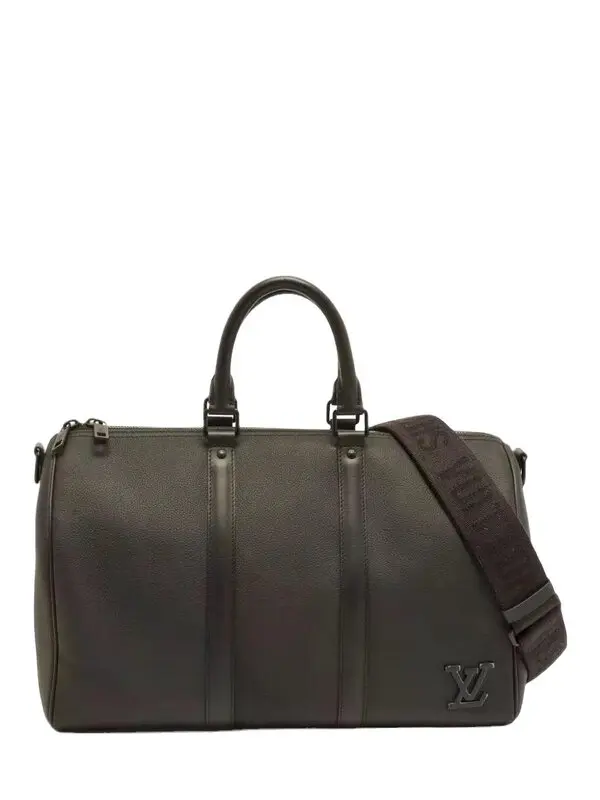 LOUIS VUITTON Aerogram Keepall Bandoulière Duffel Bag - Black