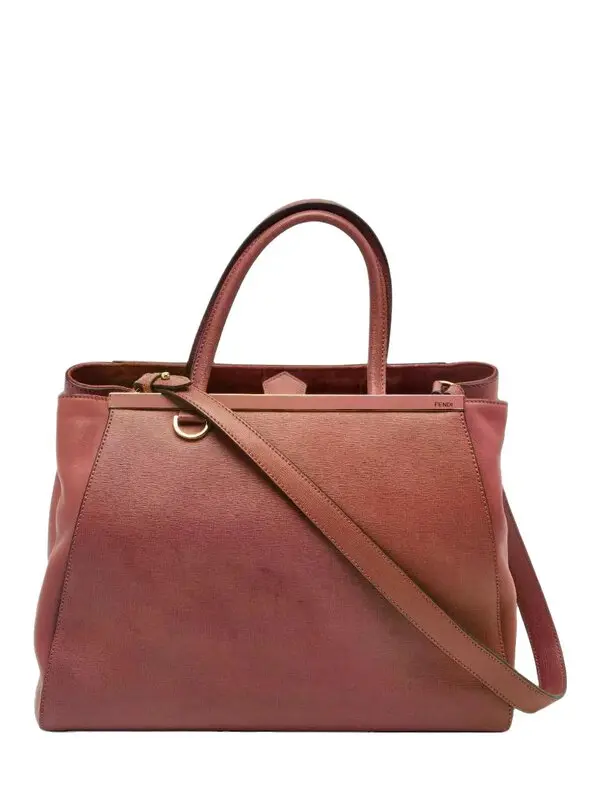 Fendi 2013 Medium 2jours Leather Tote Bag - Pink