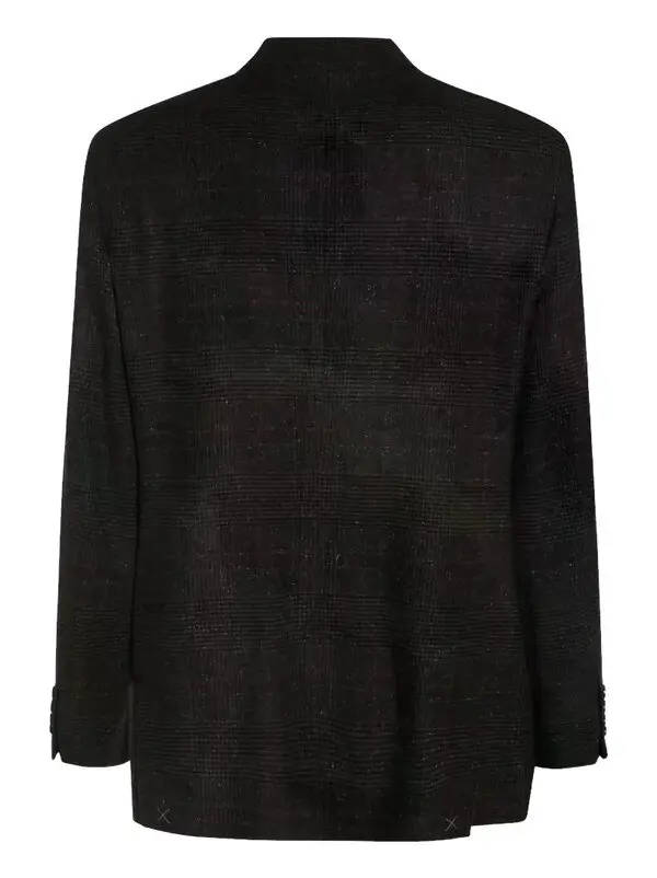 Brunello Cucinelli Check-pattern Double-breasted Suit - Brown