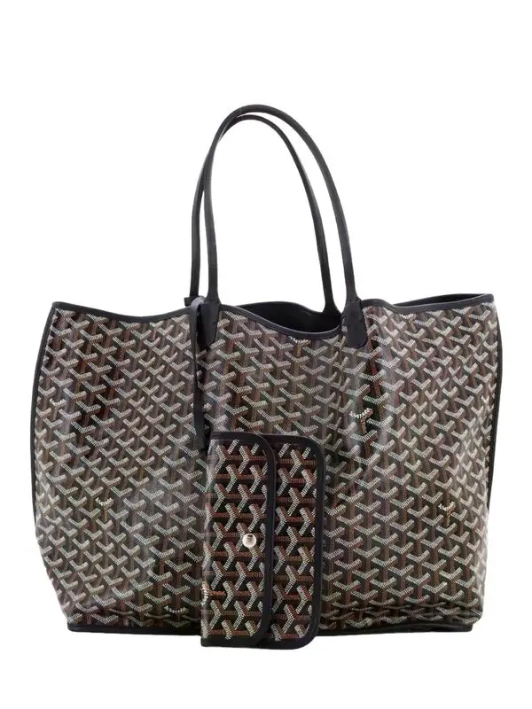 Goyard Anjou Reversible Coated Canvas Gm Tote Bag - Black
