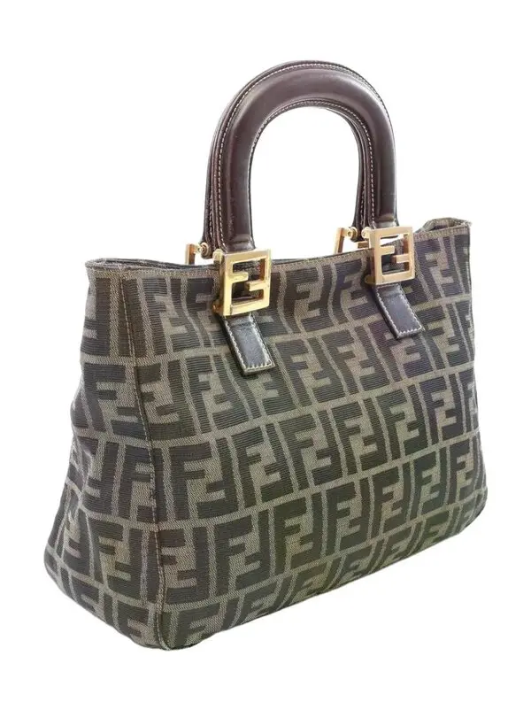 Fendi 2000s Zucca Tote Bag - Brown